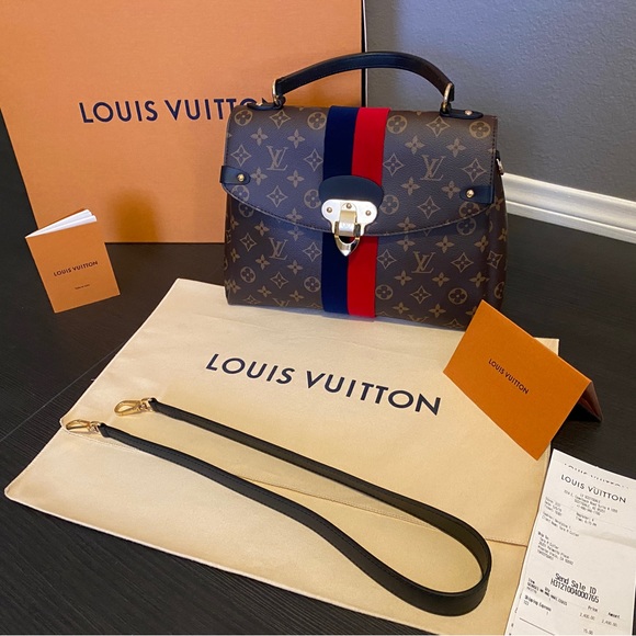 Louis Vuitton | Bags | Georges Mm Monogram Mari Ceris M43778 Redblue ...